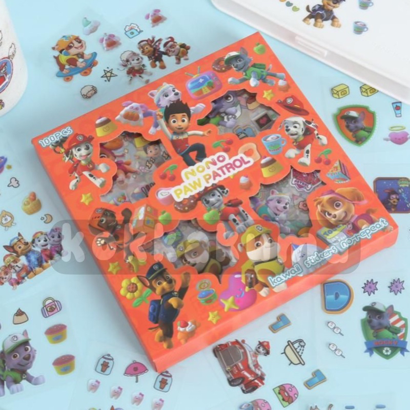 Jual ( KKM ) NONO PAW PATROL Sticker Box Aesthetic Karakter Anak Cowok ...
