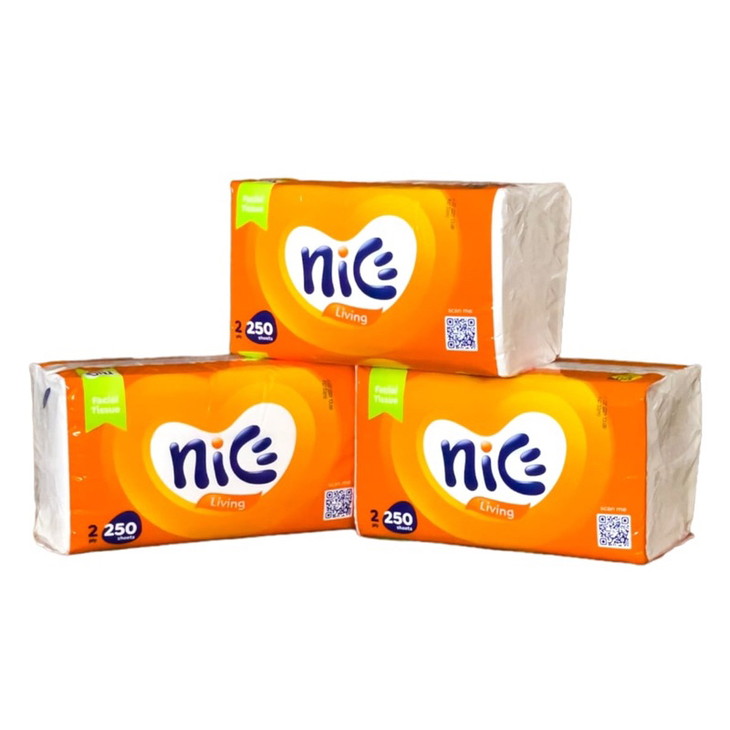 Jual TISSUE TISU NICE 250 SHEET 2PLY FACIAL TISU WAJAH | Shopee Indonesia