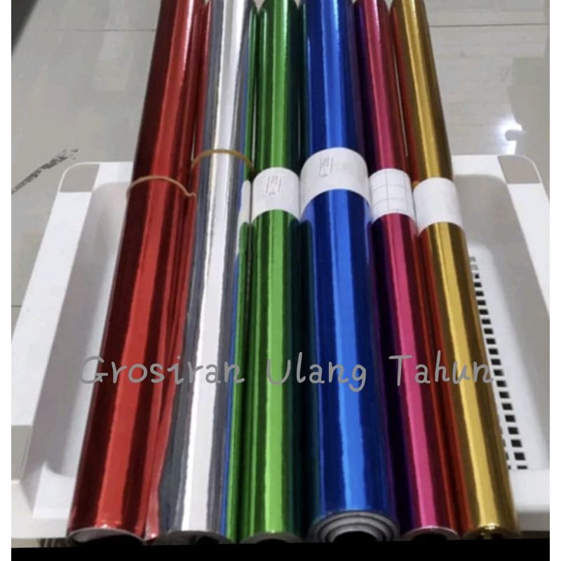 Jual Kertas Metalik / Kertas Mas / Kertas Kado (50lmbr) | Shopee Indonesia