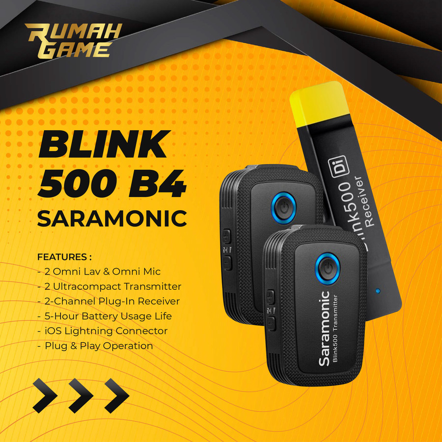 Jual Saramonic Blink 500 B4 Clip On Wireless Microphone For Iphone Ios