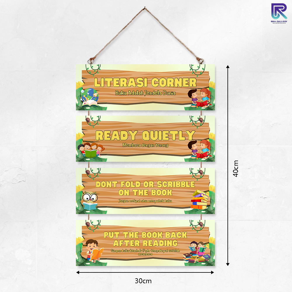 Jual RHA GALLERY Hiasan Dinding Gantung Sekolah Literasi Corner ... Jual RHA GALLERY Hiasan Dinding Gantung Sekolah Literasi Corner ...