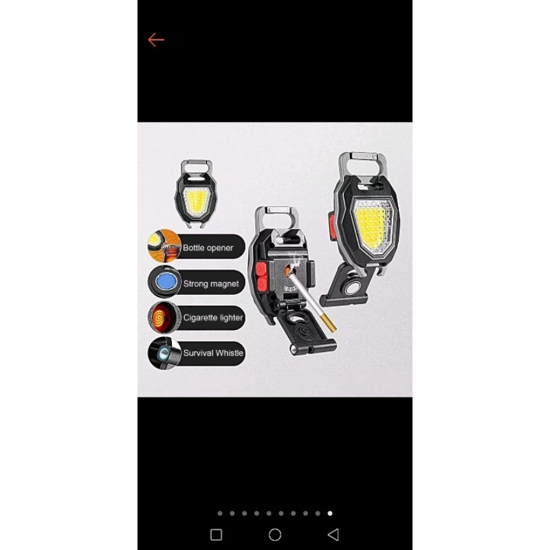 Jual ORI senter korek api camping gantungan kunci multifungsi senter ...