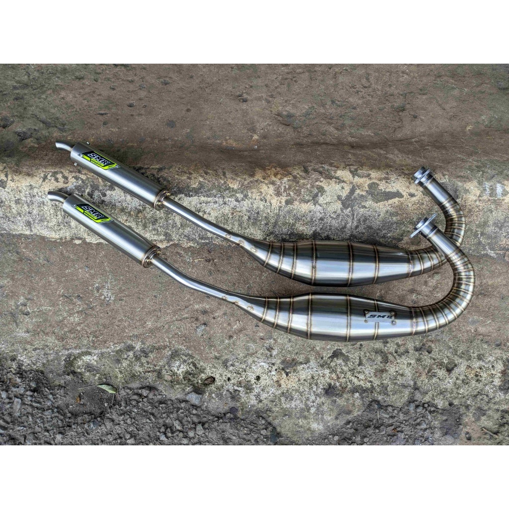 Jual Knalpot Ninja ZX RR SMR Full Stenlis Leher Cacing | Shopee Indonesia