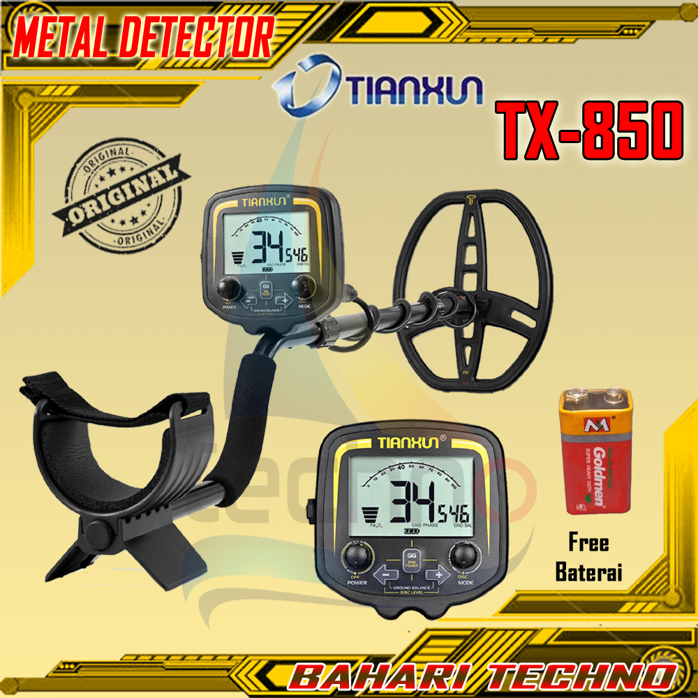 Jual TIANXUN TX 850 Metal Detektor TX850 Logam Emas Pendeteksi Logam ...