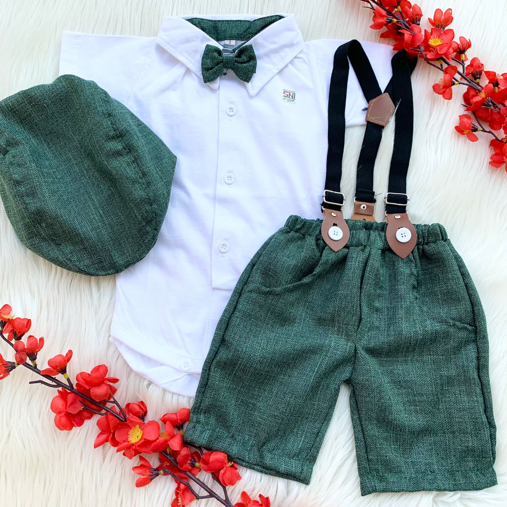 Jual Baju setelan jumper celana suspender topi dasi pergi pesta keren ...