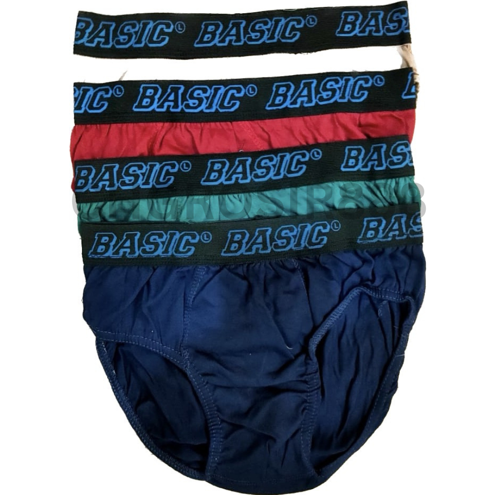 Jual 3 dan 6 pcs boxer basic brief celana segitiga karet boxer cowo ...
