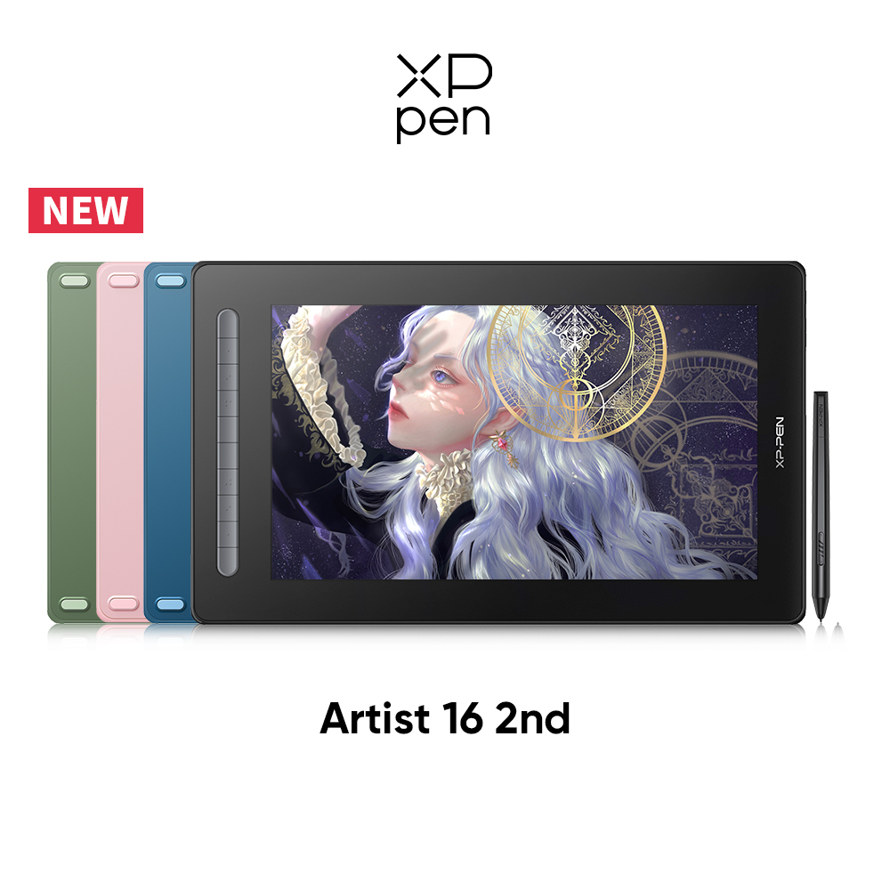 Jual XPPen Artist 16 2nd gen Pen Display Drawing Display With X3 Pen Digital Graphic Drawing Pen ...