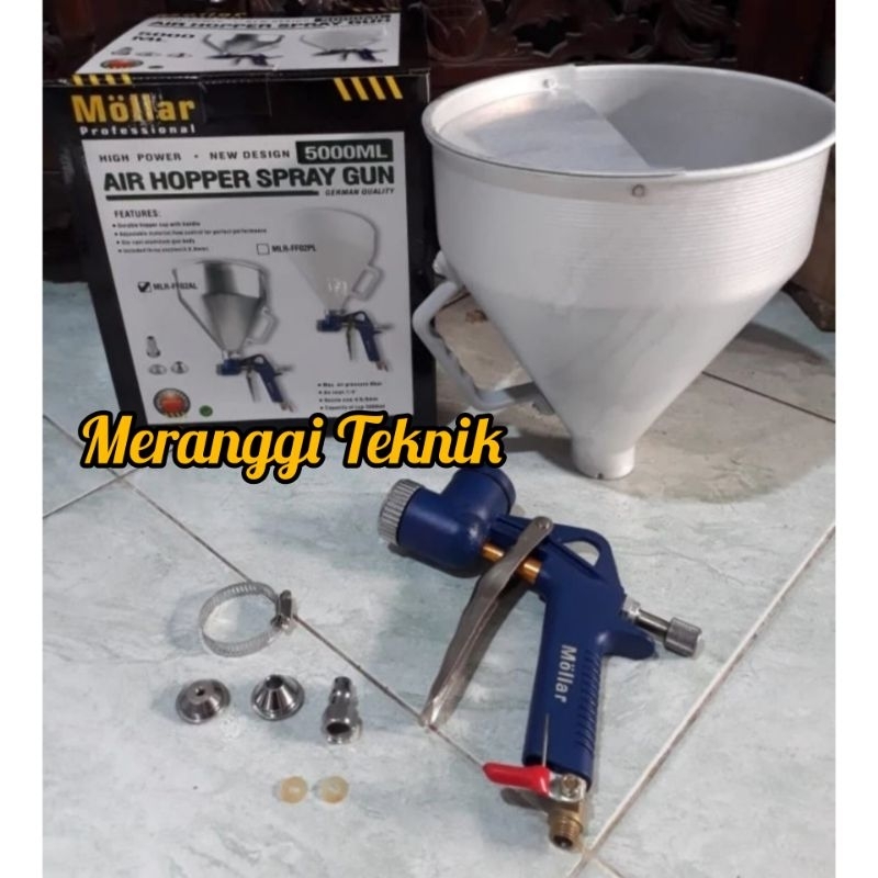 Jual id3975 Air hopper gun cat texture semprotan cat Mollar Aluminium ...