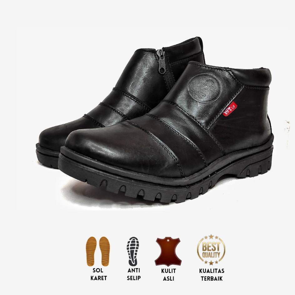 Jual Sepatu Kickers / Sepatu Boots Pria untuk Kerja Bahan Kulit 100% ...