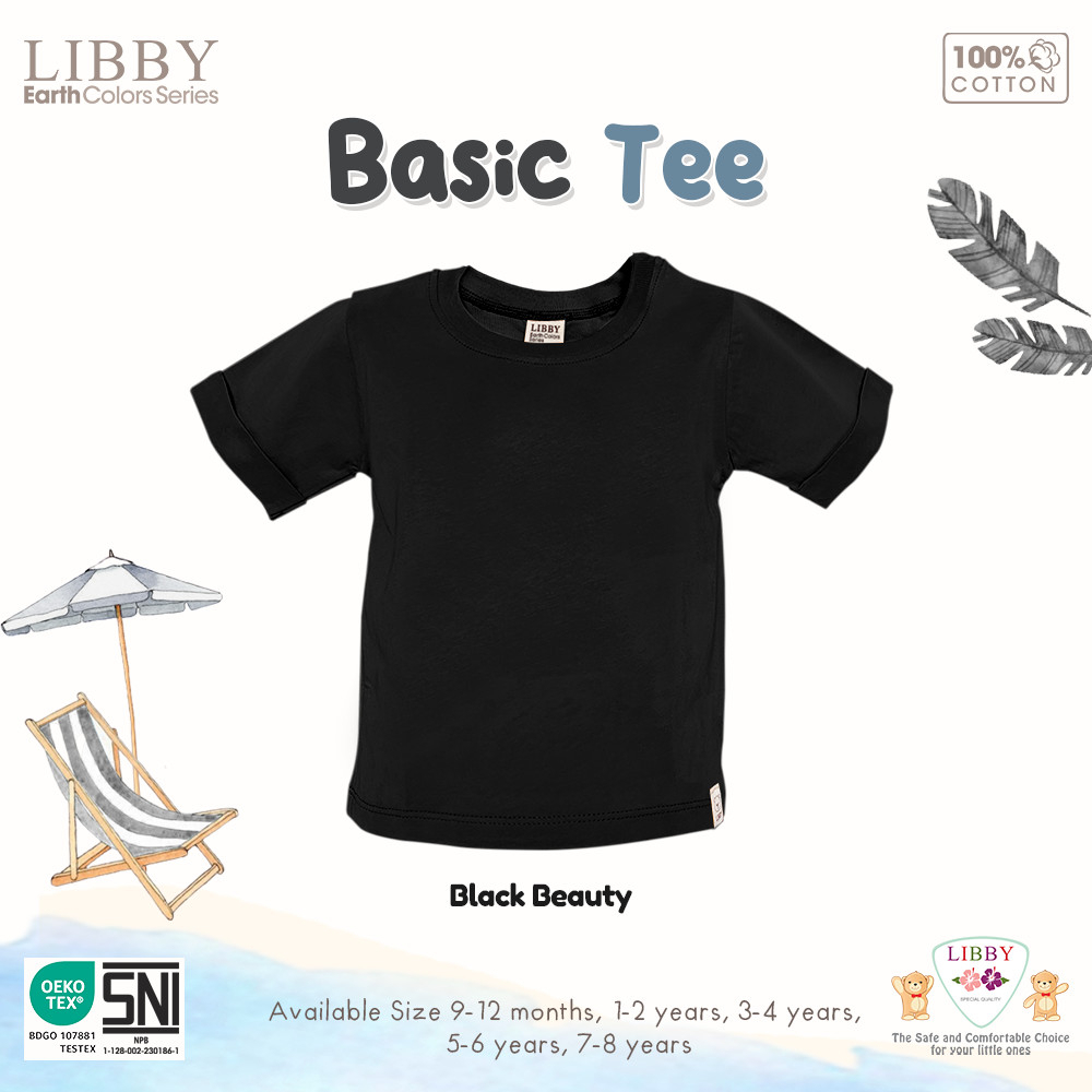 Jual LIBBY Earth Colour Basic Tee - Kaos Anak 9 bulan - 6 Tahun (1PCS /Pack) | Shopee Indonesia