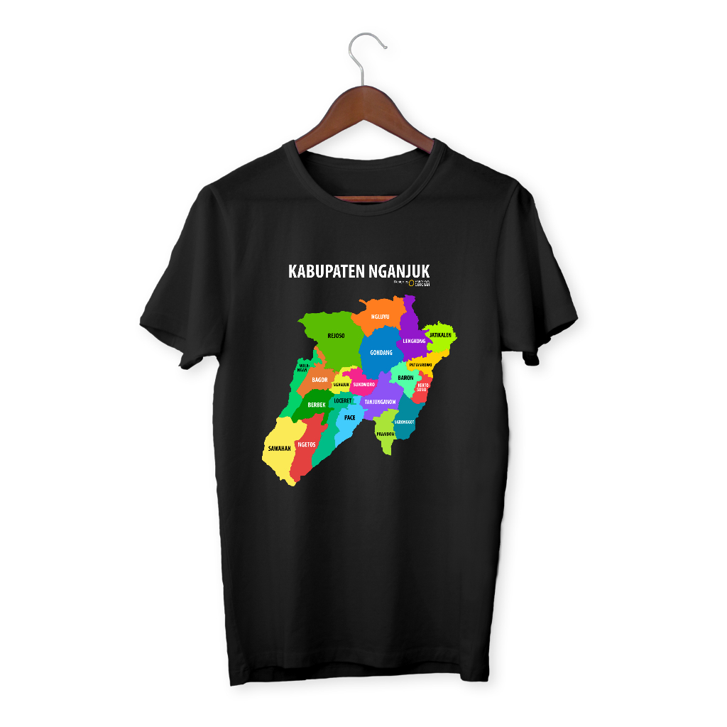 Jual Kaos Peta Kabupaten Nganjuk, Jawa Timur - Tshirt Map by Mahasiswa ...