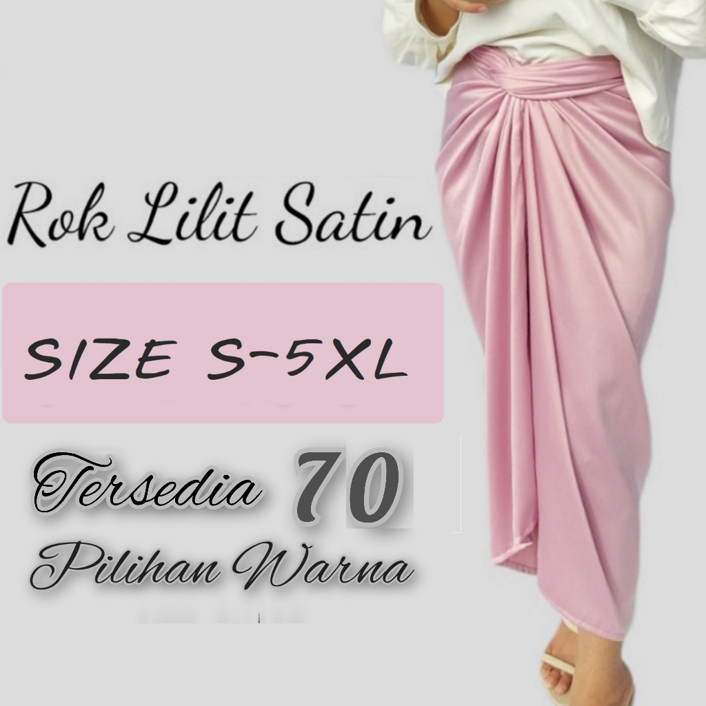 Jual Rok lilit Satin Velvet Wrap skirt polos | Tersedia 70 Pilihan ...