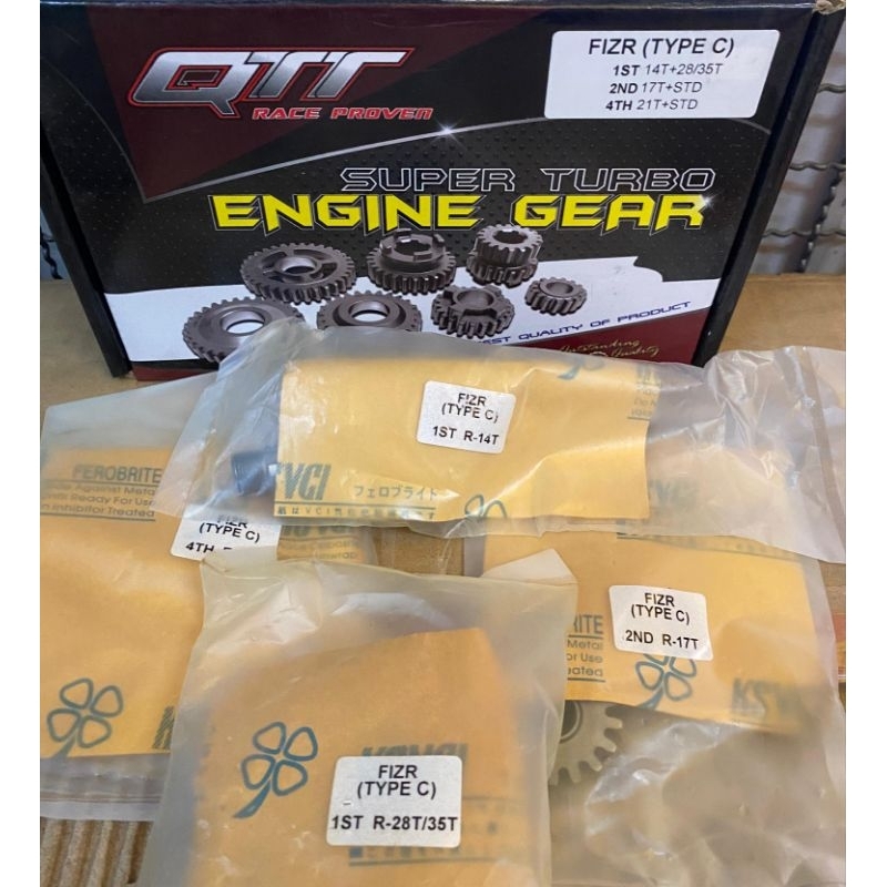 Jual [TERMURAH] Gigi rasio transmisi gear set QTT Klx dtracker Ninja 2T ...