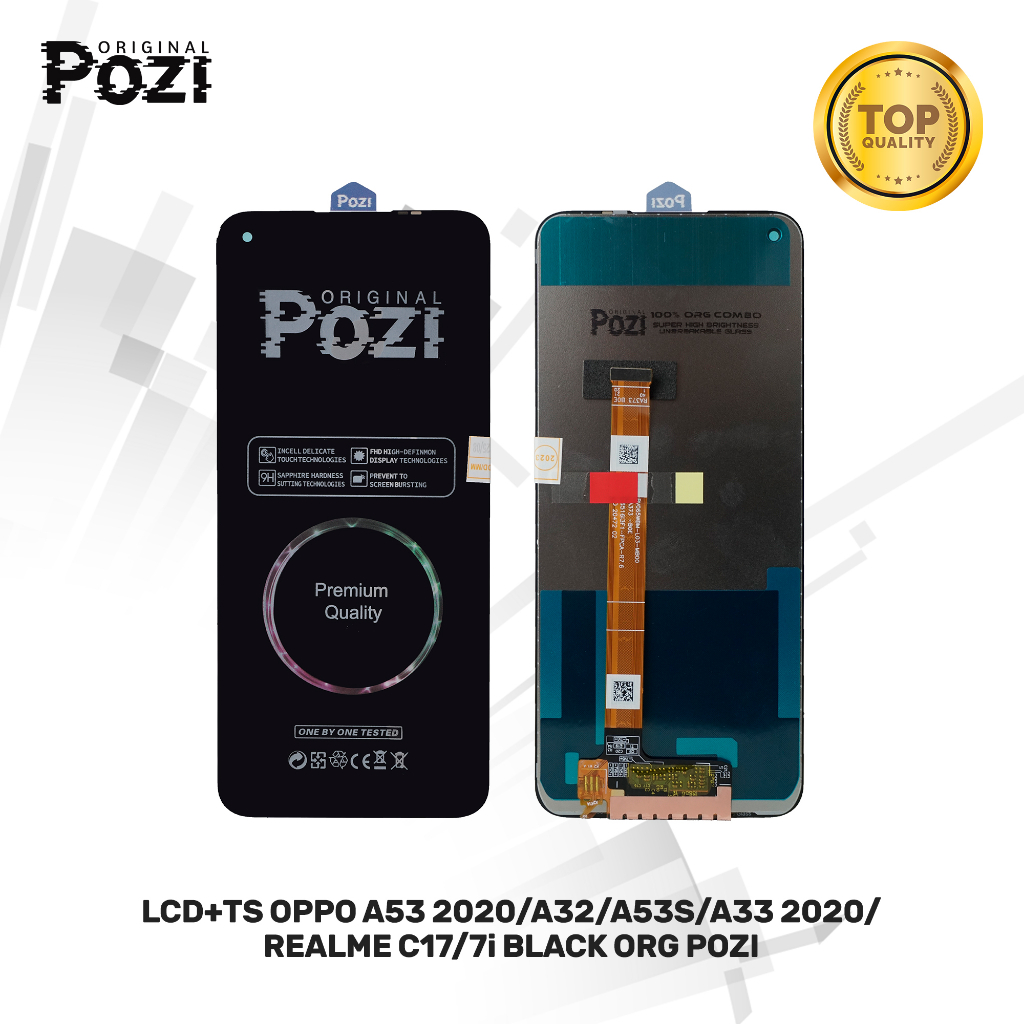 Jual LCD +TS FULLSET OPPO A53 2020/A32/A53S/A33/REAL 7I/C17/A54 4G/A55 4G BLACK POZI | Shopee ...