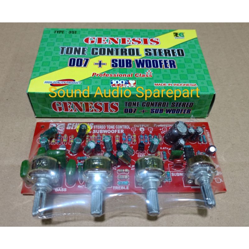 Jual Kit Tone Control Stereo plus Subwoofer 007 GENESIS | Shopee Indonesia