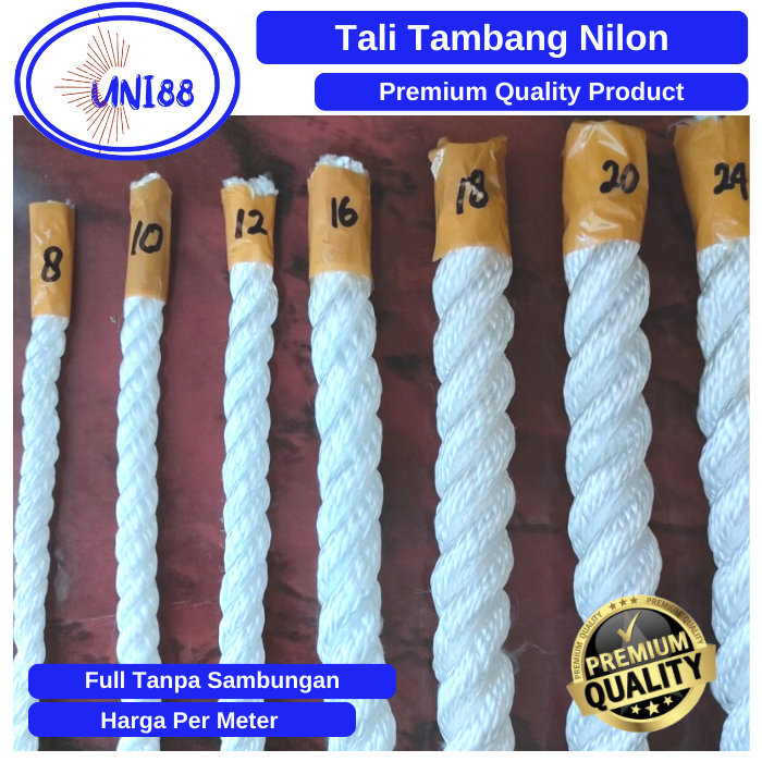 Jual Tali Tambang Besar Nilon Nylon Rope 14mm 16mm 18mm Jumbo Pengikat ...