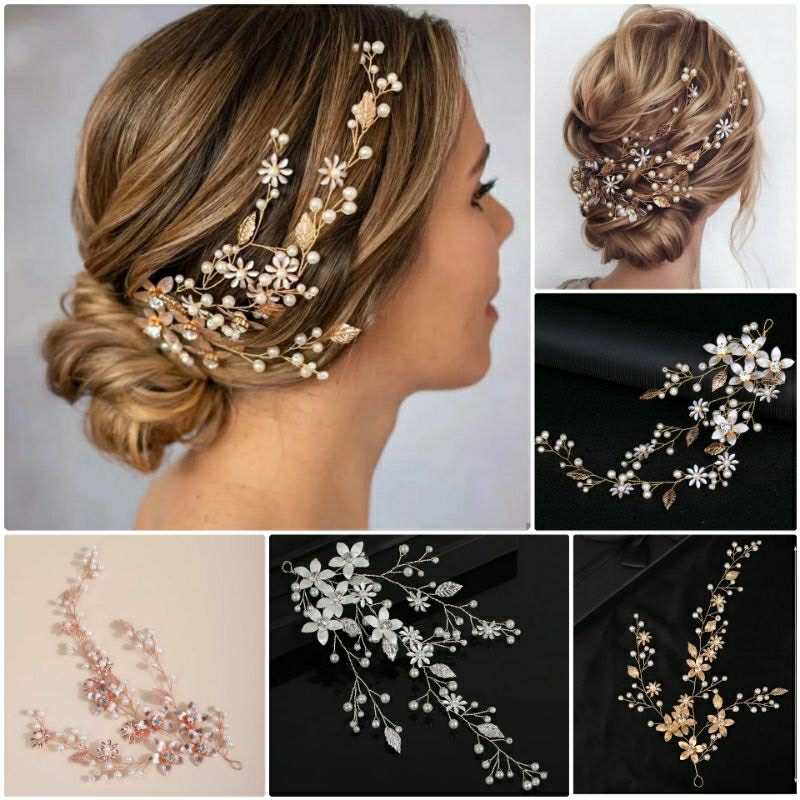 Jual Hairpiece hiasan rambut tiara wedding aksesoris pesta pengantin ...