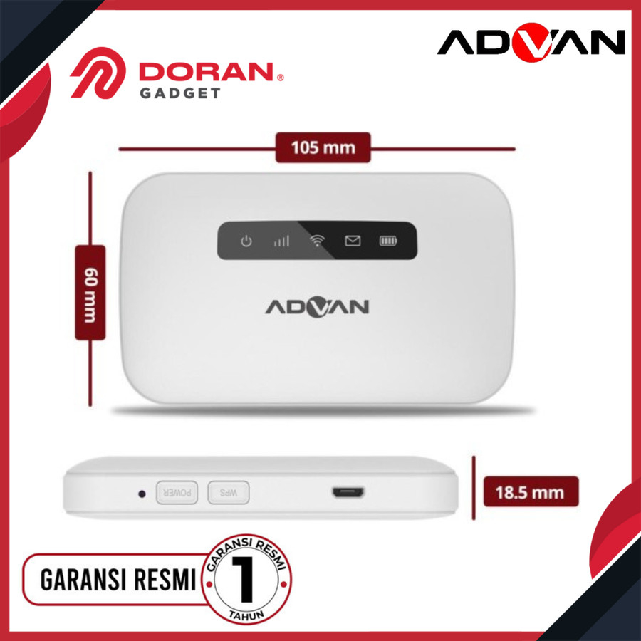 Jual Advan Modem MiFi Pocket 4G LTE All Operator Mobile Wifi 150 Mbps ...