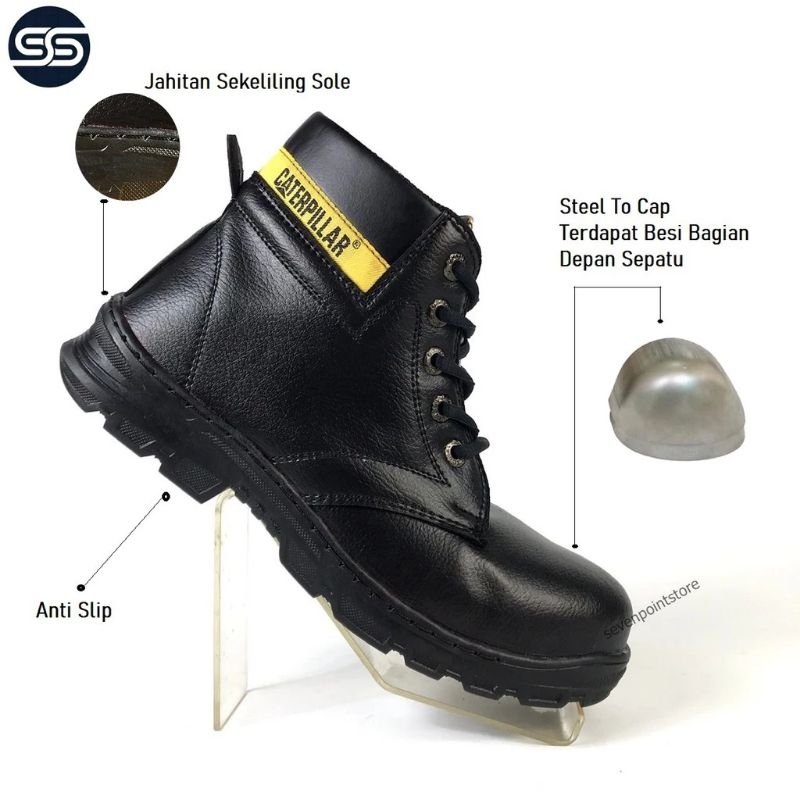 Jual SEPATU BOOTS SAFETY UJUNG BESI / Sepatu safety boots , safety ...