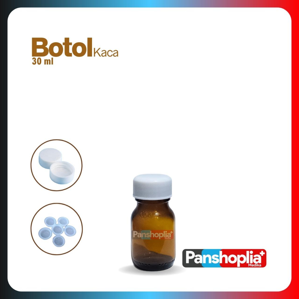 Jual Botol Kaca 30ml / Botol Kaca Coklat 30 ml / Botol Amber 30ml ...