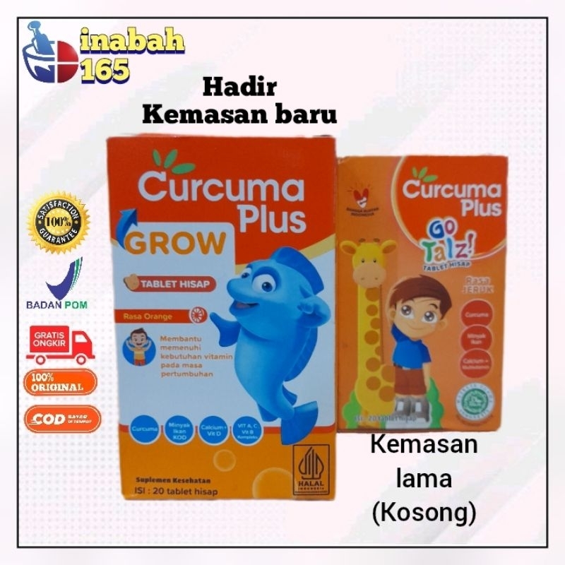 Jual Curcuma plus Go talz/Grow | tablet multivitamin penambah nafsu ...
