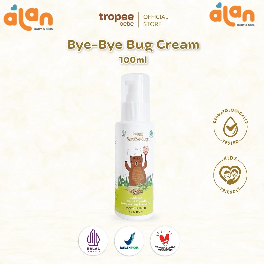 Jual Tropee Bebe Bye Bye Bug Cream 100ml - Cream Anti Nyamuk dan ...