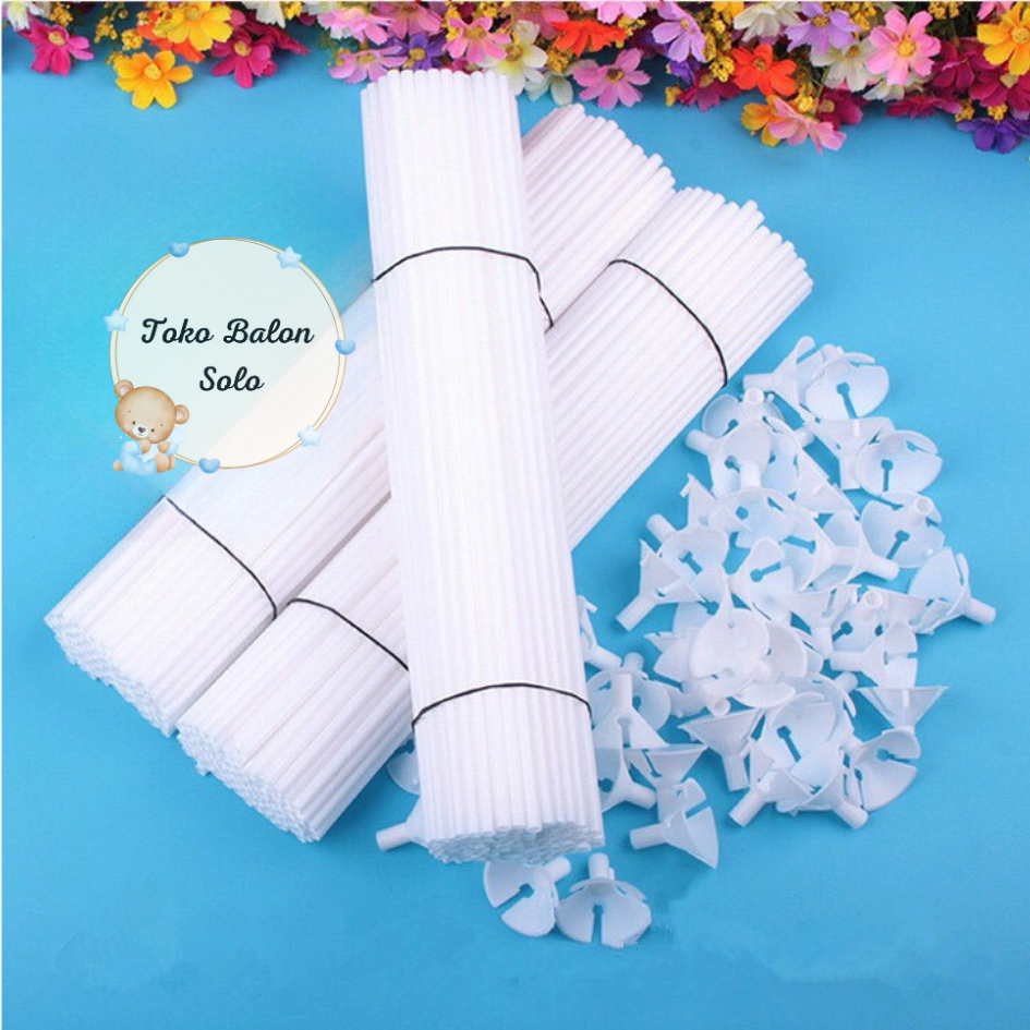 Jual Stik Balon Latex Putih / stik balon | Shopee Indonesia