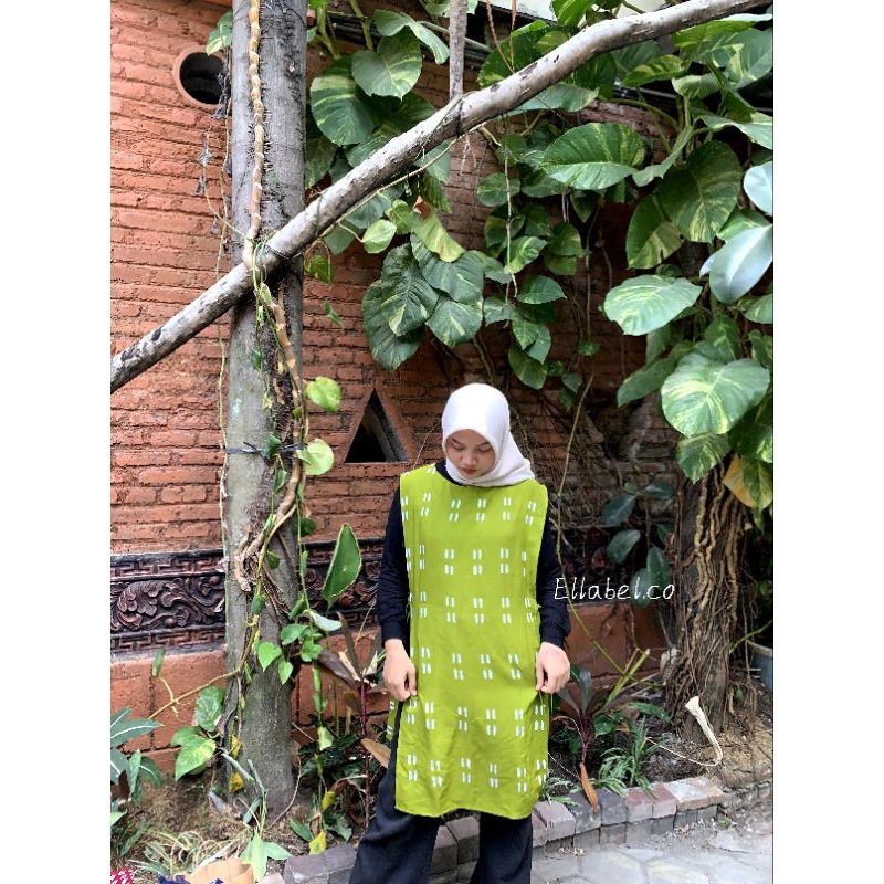 Jual READY long vest outer batik // vest batik panjang // vest motif ...