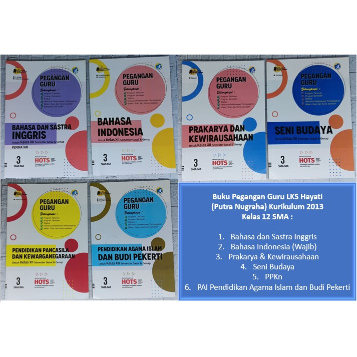 Jual Buku Pegangan Guru LKS Hayati SMA Kelas XII 12 Bahasa Indonesia , Bahasa Sastra Inggris ...