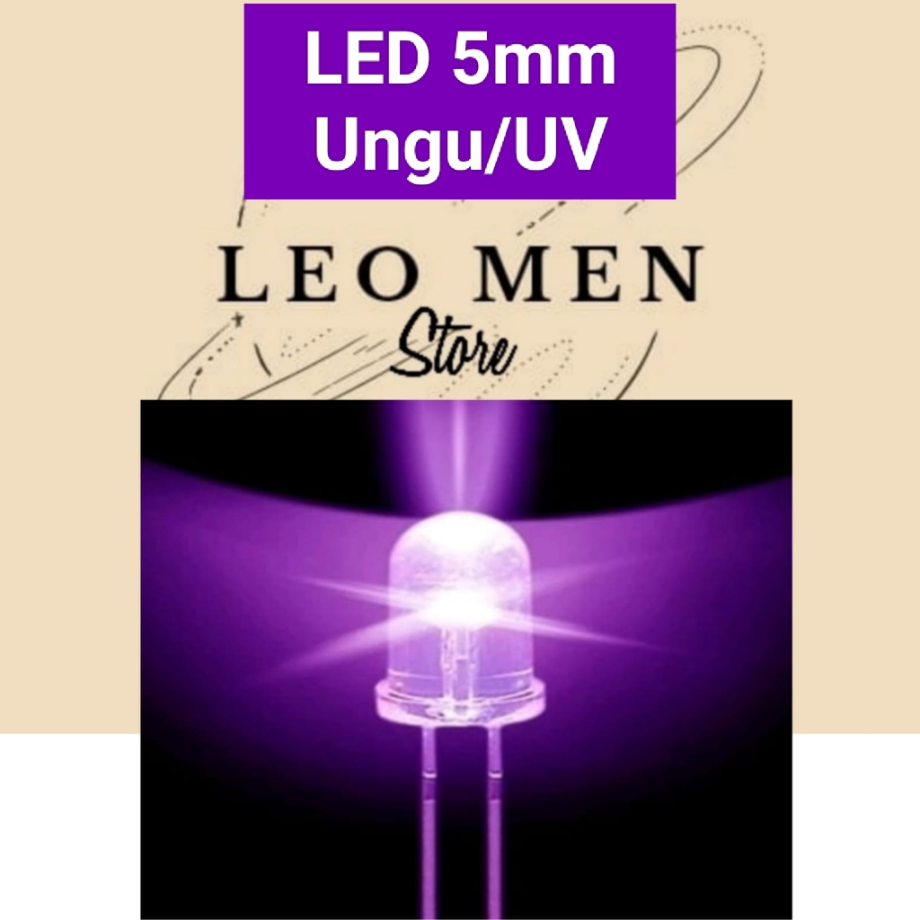 Jual Lampu LED 5mm~Bening~Putih Nyala Ungu~UV~Ultraviolet | Shopee ...