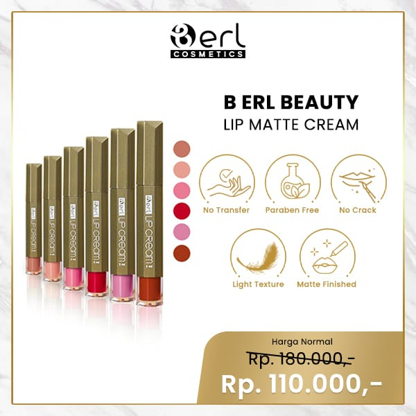 Jual Lip matte cream Berl cosmetics penuh pesona dan bervarian warna ...