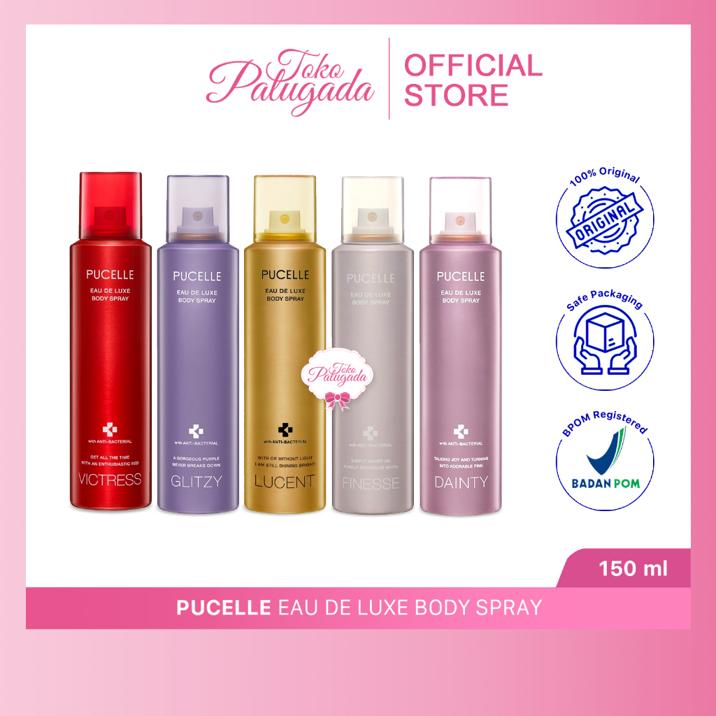 Jual [BISA COD] Pucelle Eau De Luxe Body Spray 150ml - Parfum Pucelle ...