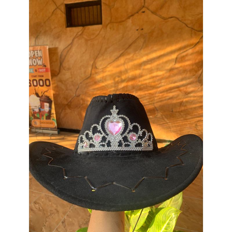 Jual Cowgirl Hat Topi Cowboy cow aesthetic y2k | Shopee Indonesia