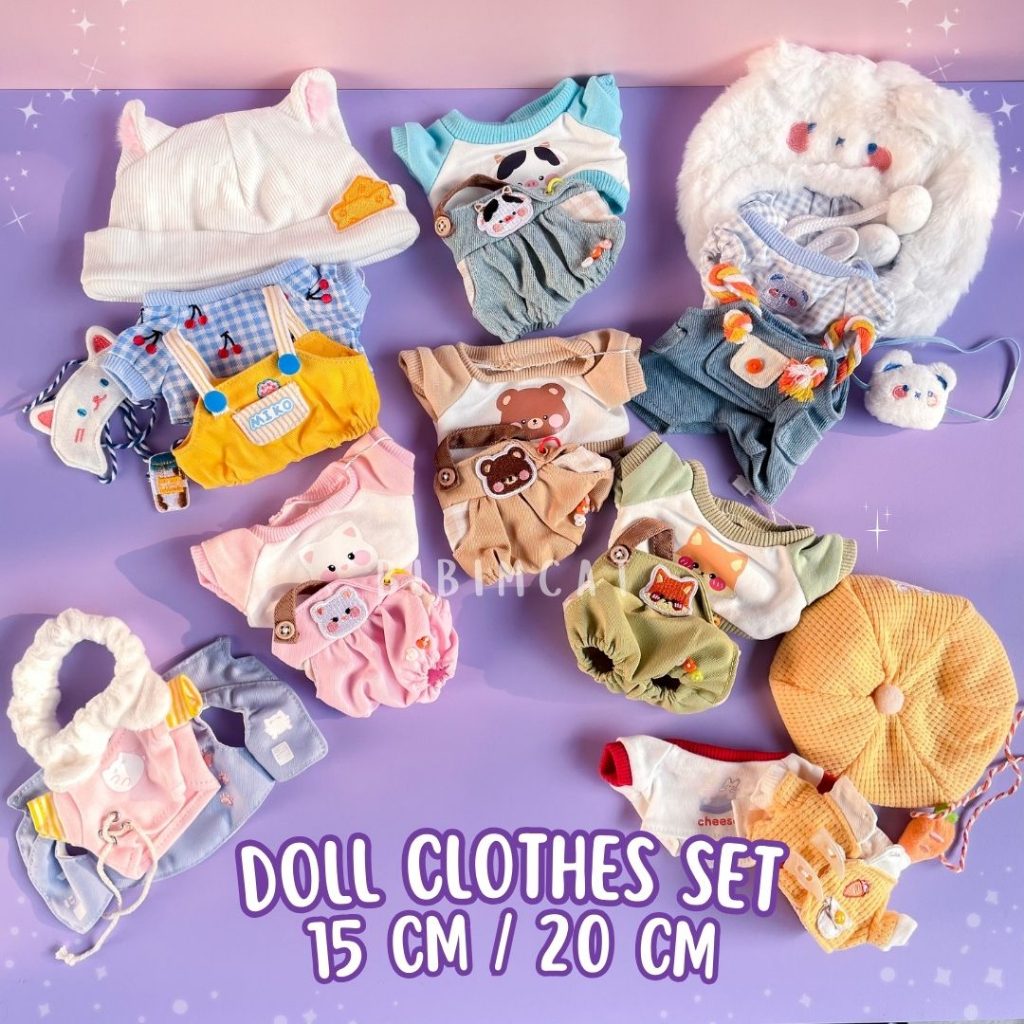 Jual [Ready] Doll Clothes Kpop Anime / Baju Boneka 15CM 20 CM | Shopee ...