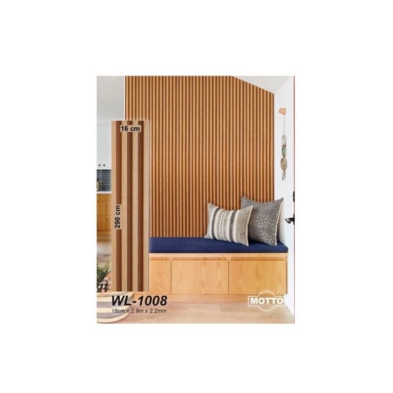 Jual Panel Dinding WPC / Background TV / Wood Panel | Shopee Indonesia