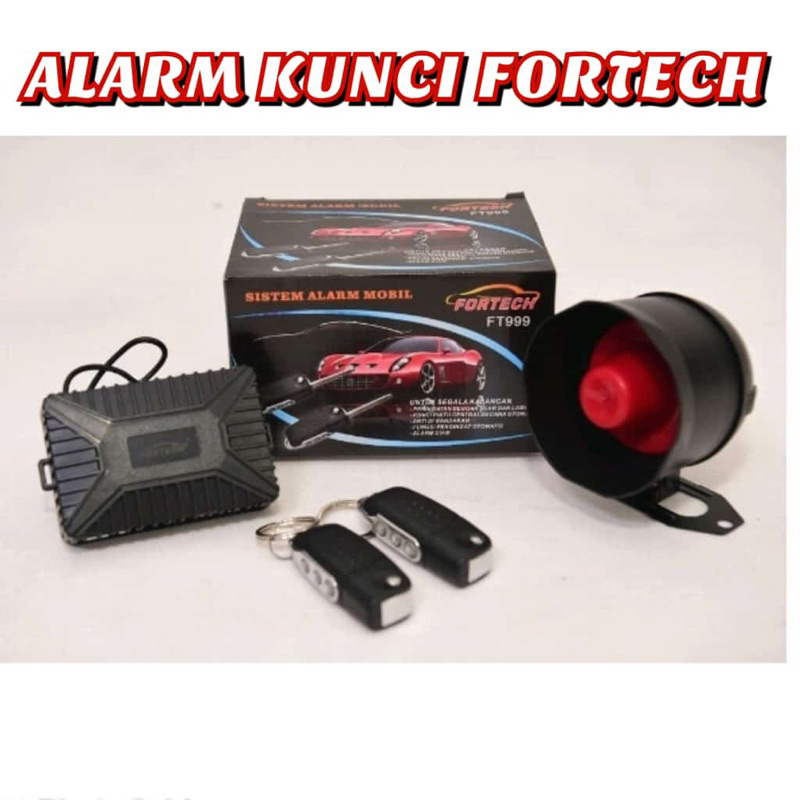 Jual alarm mobil remote mobil universal FORTECH FT999 model kunci lipat ...