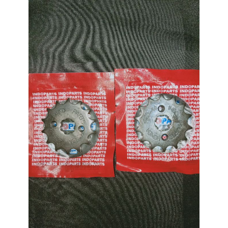 Jual Gear/gir depan motor Honda T14 420,428 merk Indopart | Shopee ...