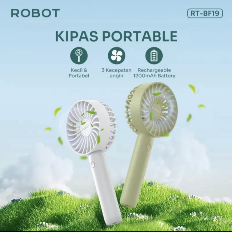Jual Kipas Portable Robot Mini RT BF19 Fan - Kipas Angin Mini Robot ...