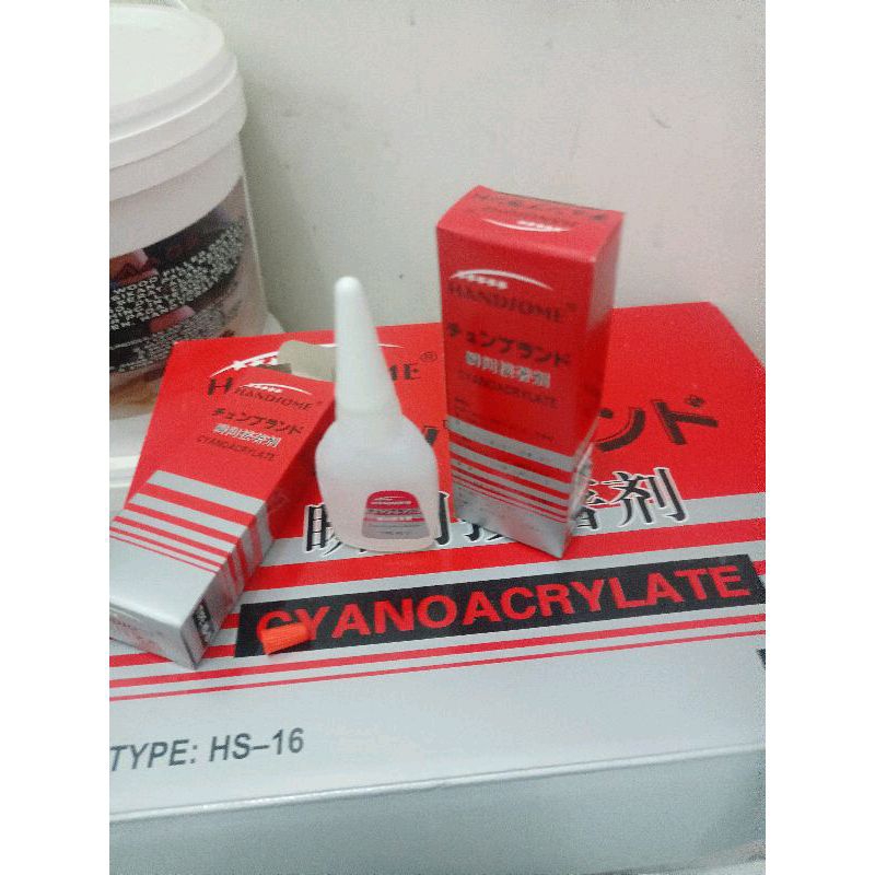 Jual HANDSOME SH-16 MERAH GLUE LEM TETES LEM KOREA | Shopee Indonesia