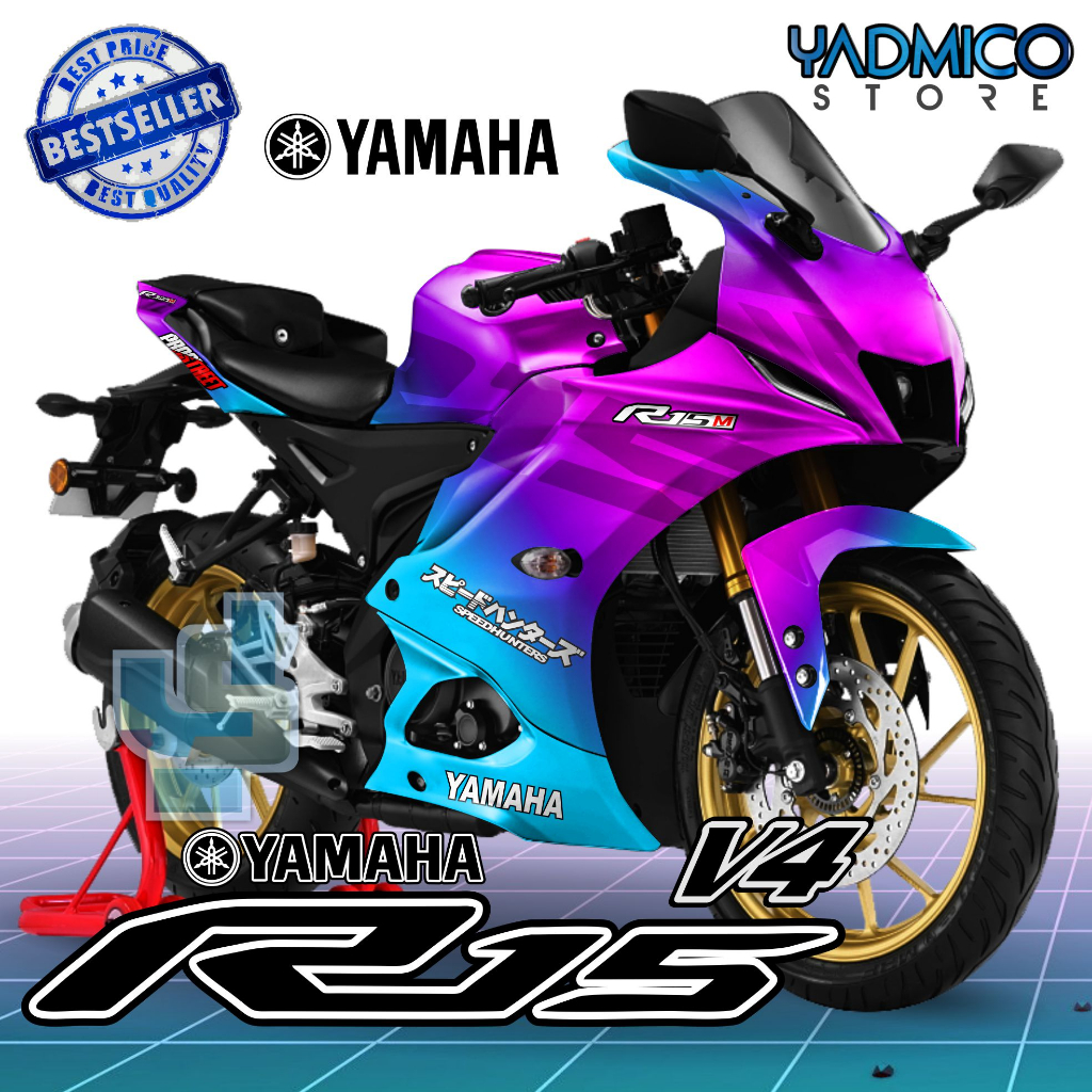 Jual Decal R15 V4 Full Body - Stiker Motor R15 V4 Full Body - Dekal ...