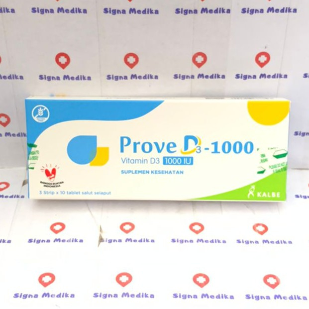 Jual Prove D3 1000 IU Box Isi 30 Tablet - Kekurangan Vitamin D | Shopee ...