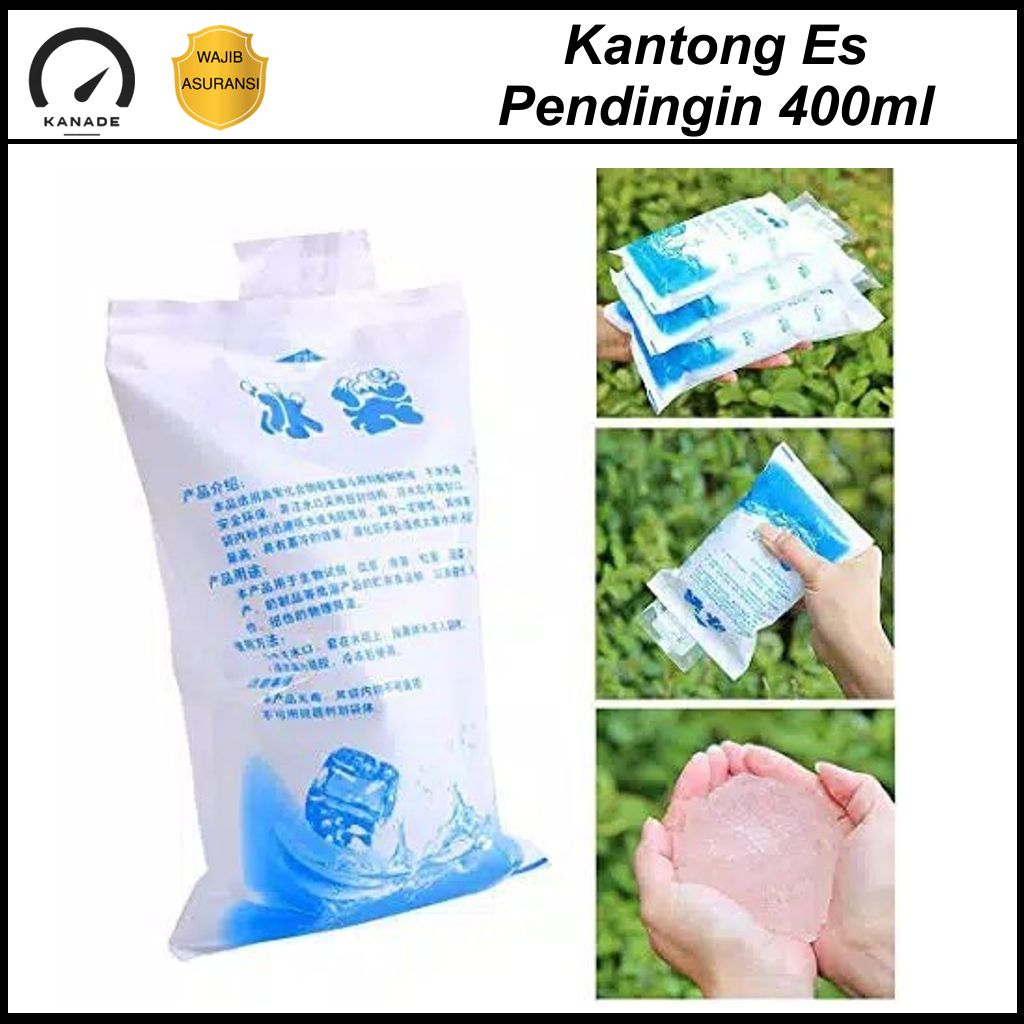 Jual Ice Gel Pack Blue Cool Jelly Cooler Kantong Es Pendingin 400ml ...