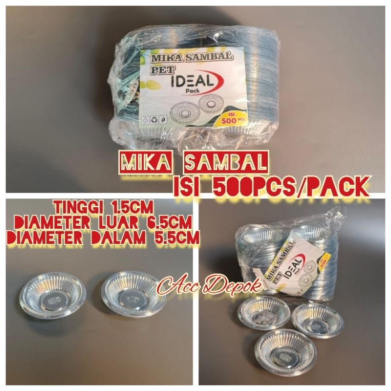 Jual Mika Sambal / Wadah Cup Sambal / Tempat Tray Mika Sambal Sauce Cup ...