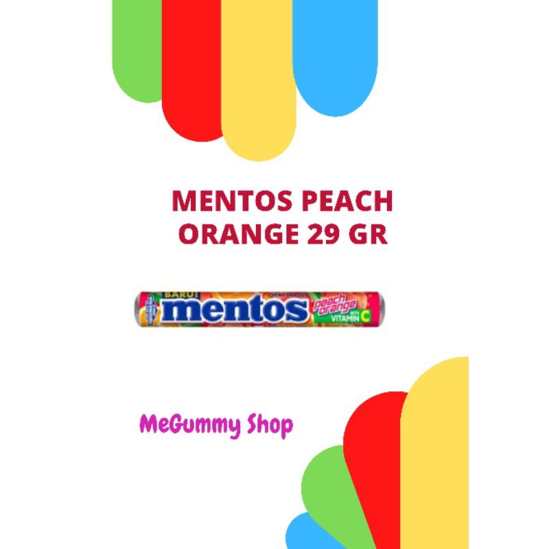 Jual Mentos Peach Orange Roll 29 gr | Shopee Indonesia