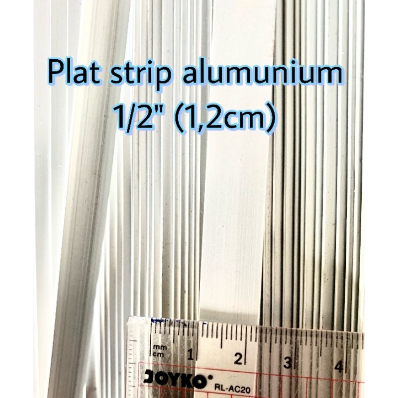 Jual Plat Strip Alumunium 1/2" dan 3/4" Strip Plat Alumunium Coklat ...