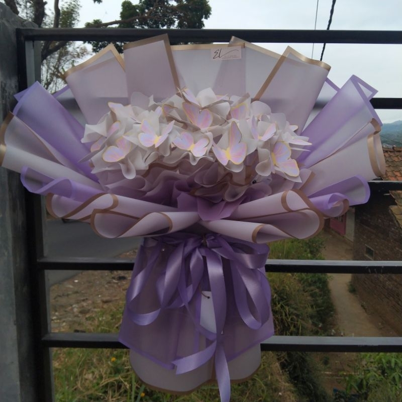 Jual BUKET KUPU KUPU (20 LED) | BUKET BUTTERFLY LED MURAH | Shopee ...