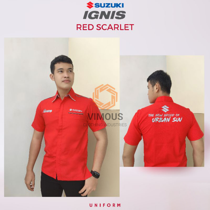 Jual Kemeja Seragam Kerja Dealer Showroom SPG SPB Suzuki Ignis Scross ...