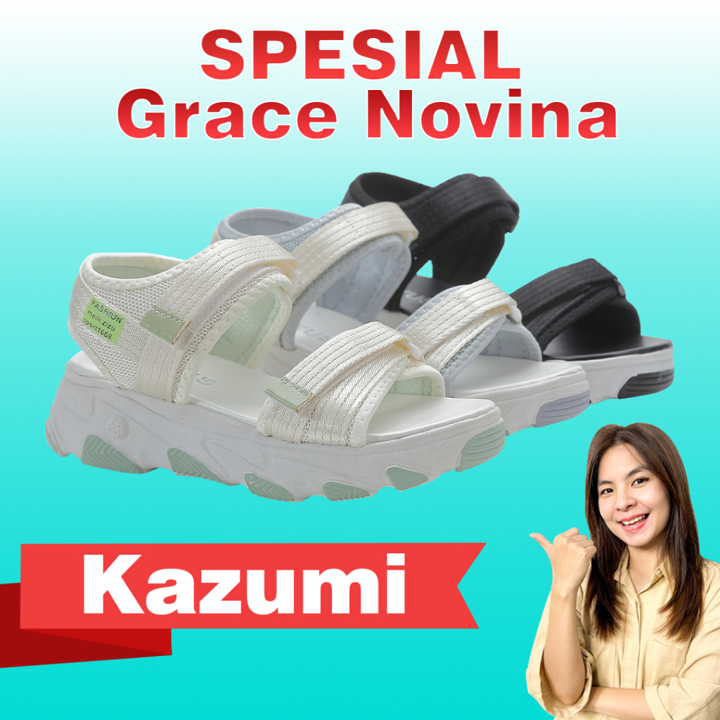 Jual Grace Novina X Luxus - Sandal Strap Wanita Import Sport Fashion ...