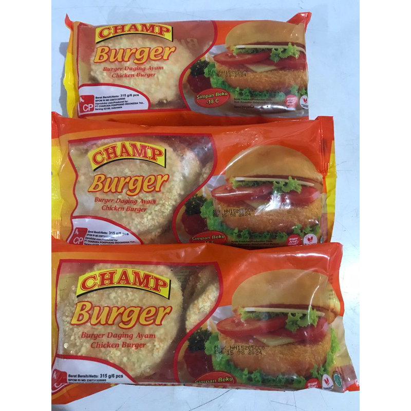 Jual Champ Burger Ayam 315gr STS Frozen | Shopee Indonesia