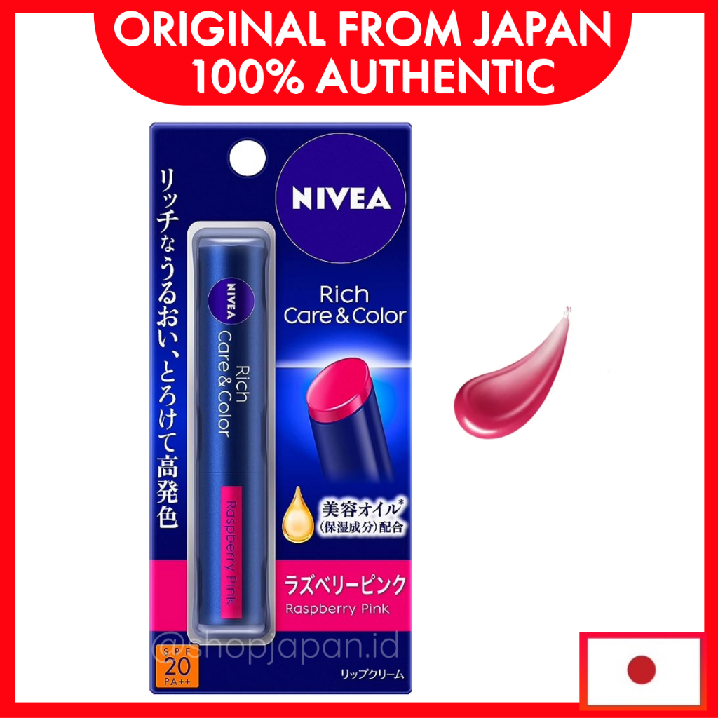 Jual Nivea Rich Care and Color Lip Cream Nivea Lip Balm (Authentic MADE ...